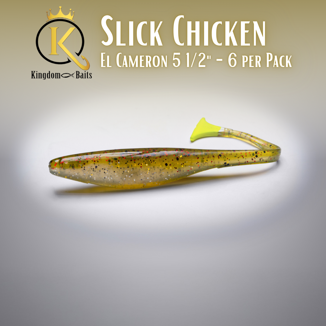 Slick Chicken - El Camarón 5 1/2" Bait – Kingdom Baits LLC
